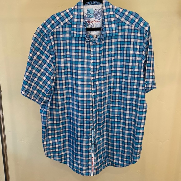 Robert Graham | Shirts | Robert Graham Blue Checkered Shirt With A ...